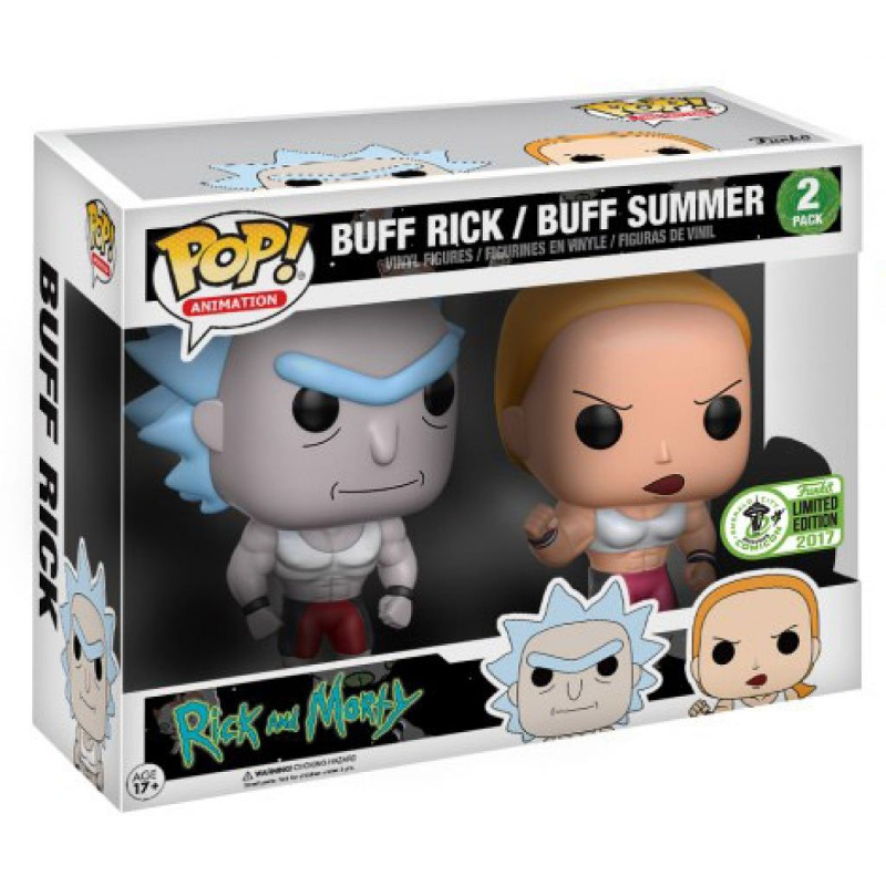 Funko Pop! Rick And Morty Buff Rick & Buff Summer 2 Pack Exclusivo ...