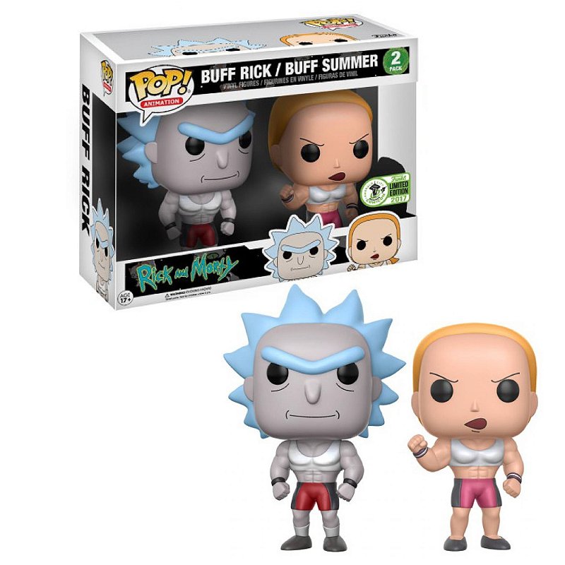Funko Pop! Rick And Morty Buff Rick & Buff Summer 2 Pack Exclusivo ...