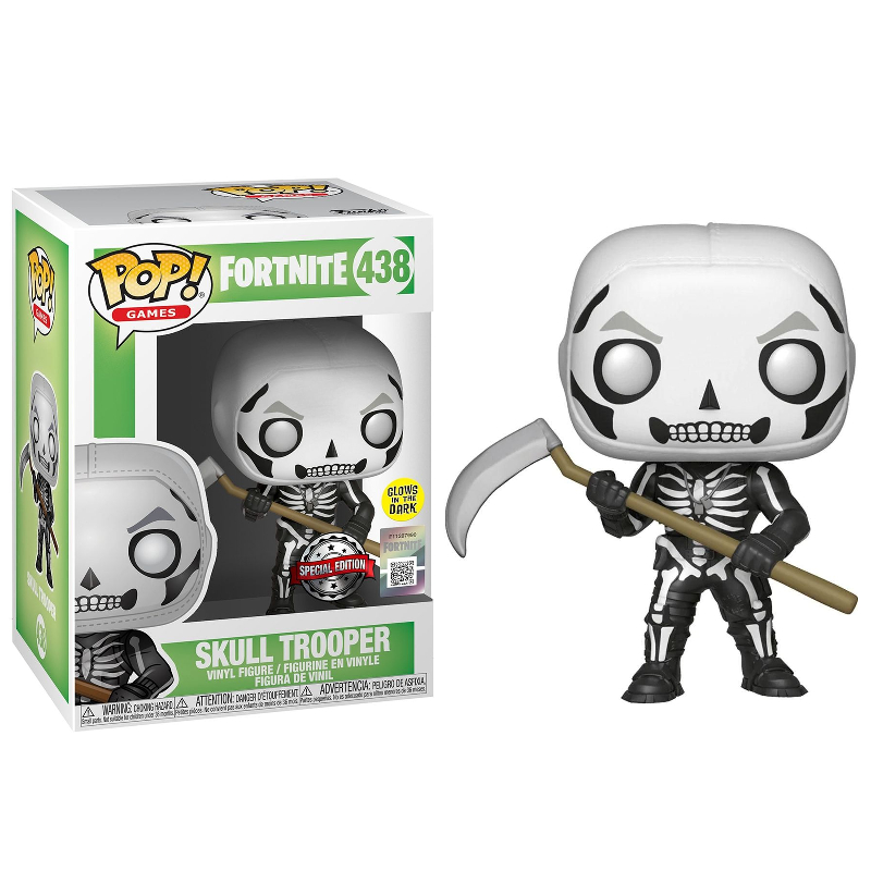 Funko Pop! Games Fortnite Skull Trooper 438 Exclusivo Glow Original ...