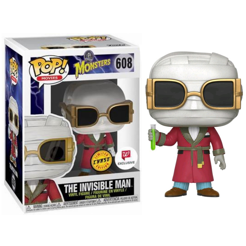 Funko Pop! Monsters The Invisible Man 608 Exclusivo Chase Original ...