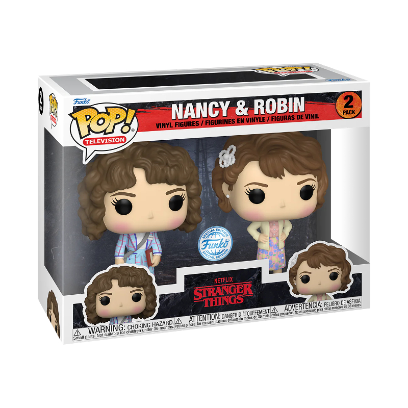 Funko Pop! Stranger Things Nancy & Robin 2 Pack Exclusivo Original ...