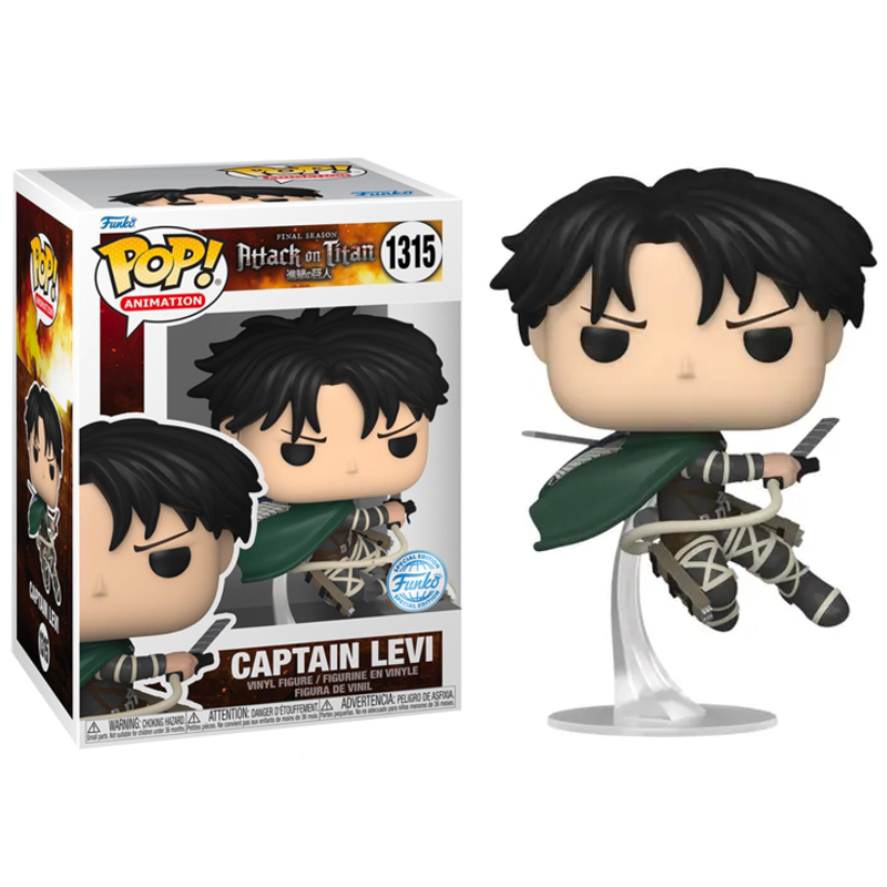 Funko Pop! Anime Attack On Titan Captain Levi 1315 Exclusivo Original ...