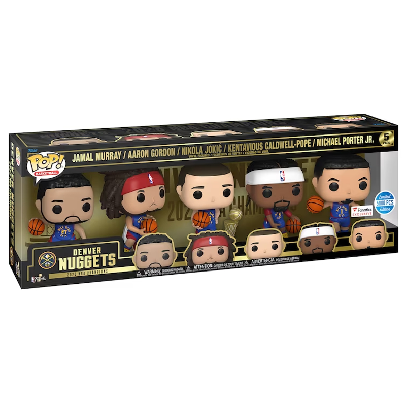 Funko Pop! NBA Basketball Denver Nuggets 5 Pack Exclusivo Original ...