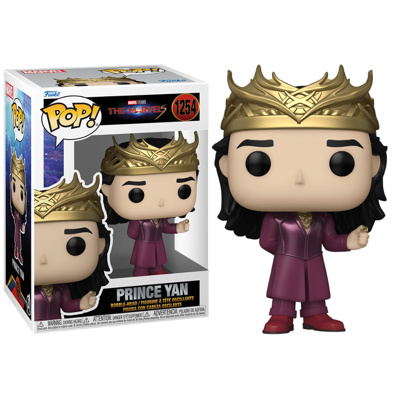 Funko Pop! Filme Marvel The Marvels Prince Yan 1254 Original - Moça do ...