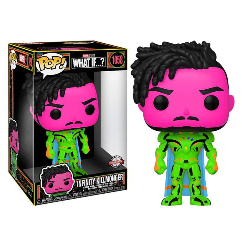 Funko Pop! Marvel What If? Killmonger Infinity 1058 Exclusivo Original ...