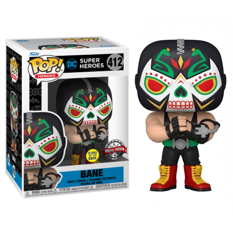 Funko Pop! Heroes Dia de Los Dc Exclusive Bane 412 Exclusivo Glow ...