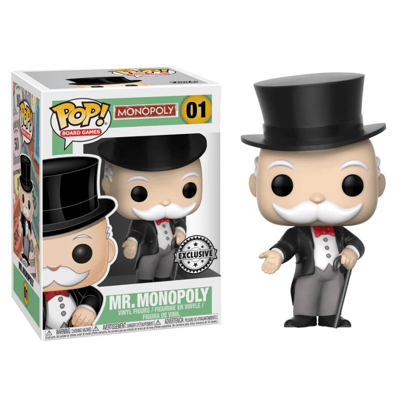 Funko Pop! Board Games Mr. Monopoly 01 Exclusivo Original - Moça do Pop ...
