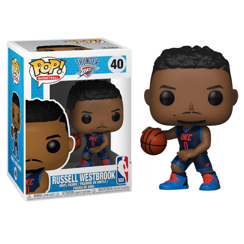 Funko Pop! NBA Okc Thunder Russell Westbrook 40 Original - Moça do Pop ...