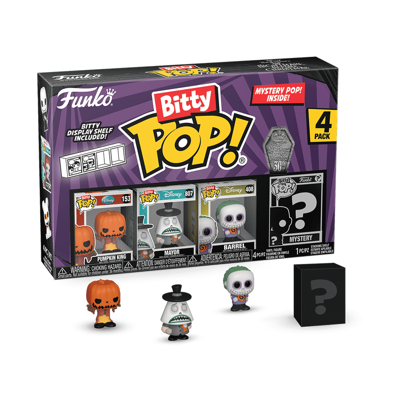 Funko Pop! Bitty Pop The Nightmare Before Christmas 4 Pack Series 2 ...