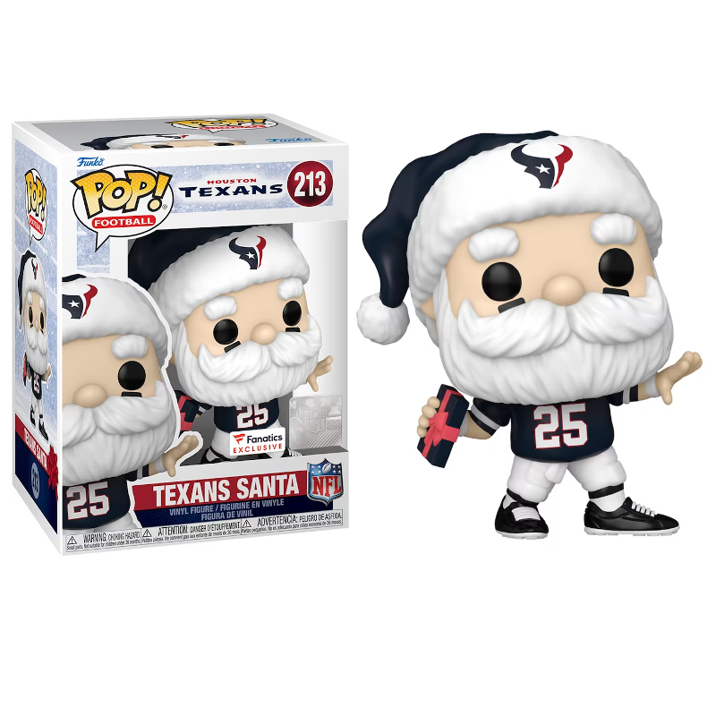 Funko Pop! Football NFL Texans Santa 213 Exclusivo Original - Moça do ...