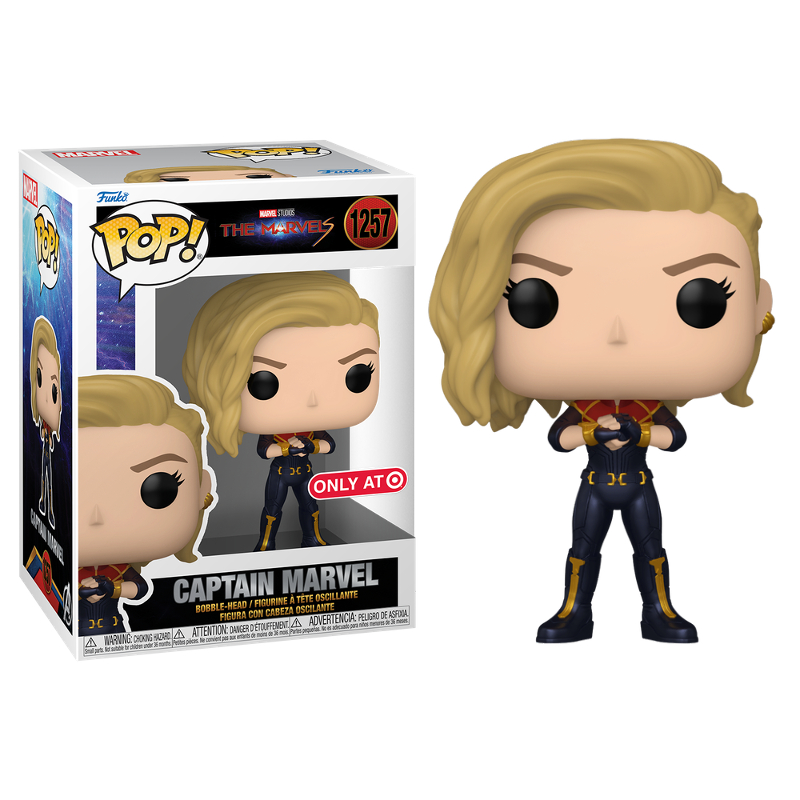 Funko Pop! Marvel The Marvels Captain Marvel 1257 Exclusivo Original ...