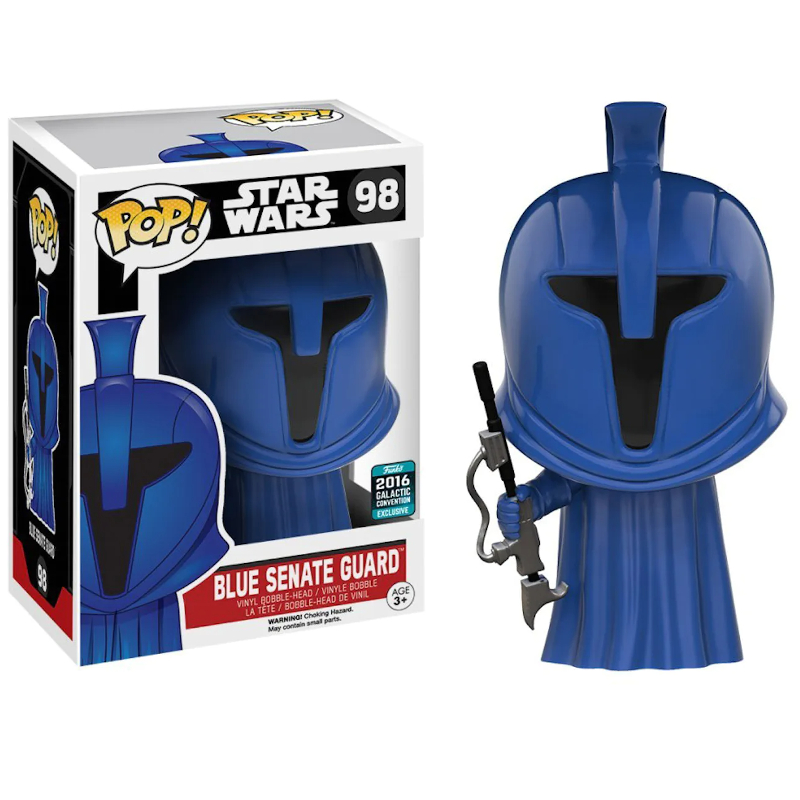 Funko Pop! Star Wars Blue Senate Guard 98 Exclusivo Original - Moça do ...