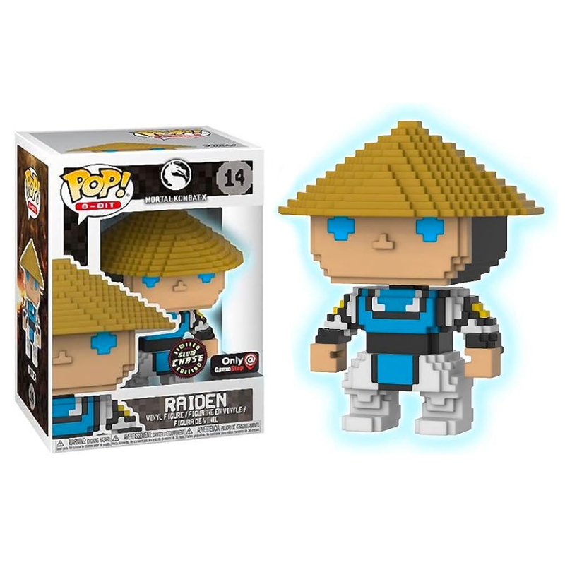 Funko Pop! 8-Bit Mortal Kombat X Raiden 14 Exclusivo Glow Chase - Moça ...