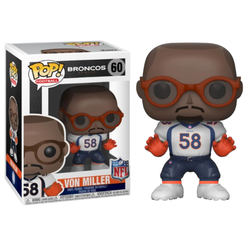 Funko Pop! Football Broncos Von Miller 60 Exclusivo Original - Moça do ...