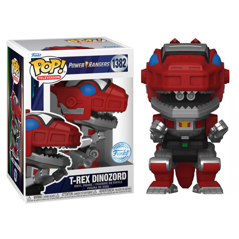 Funko Pop! Television Power Rangers T-Rex Dinozord 1382 Exclusivo ...