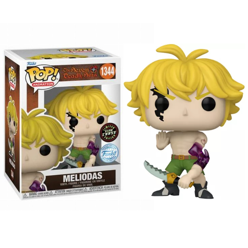 Funko Pop! The Seven Deadly Sins Meliodas 1344 Exclusivo Chase - Moça ...