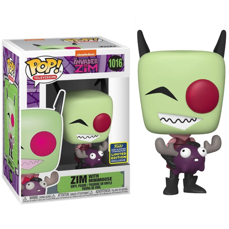 Funko Pop! Television Invader Zim With Minimoose 1016 Exclusivo Origin ...