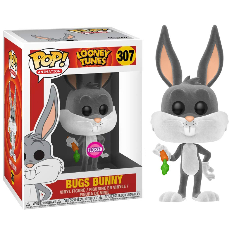 Funko Pop! Animation Looney Tunes Bugs Bunny 307 Exclusivo Flocked ...