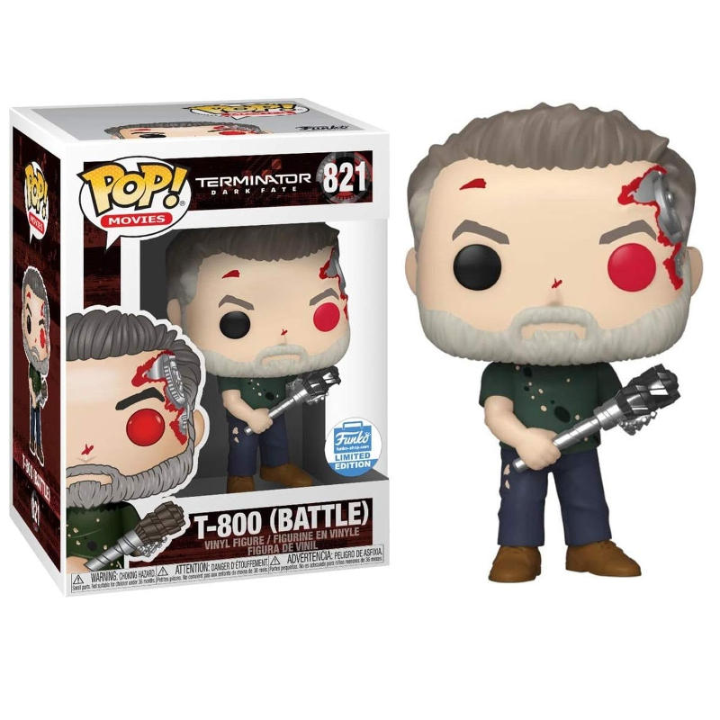 Funko Pop! Filmes Terminator T-800 Battle 821 Exclusivo Original - Moça ...