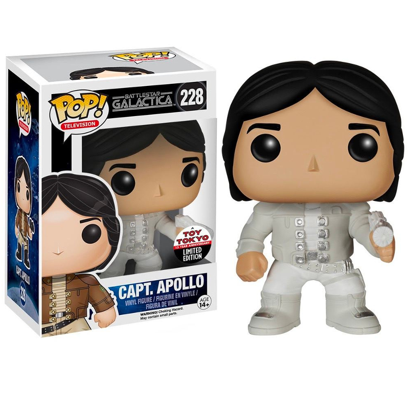 Funko Pop! Television Battlestar Galactica Capt. Apollo 228 Exclusivo ...