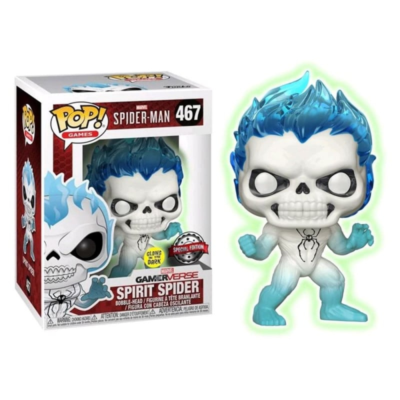 Funko Pop! Marvel Spider-Man Spirit Spider 467 Exclusivo Glow - Moça do ...