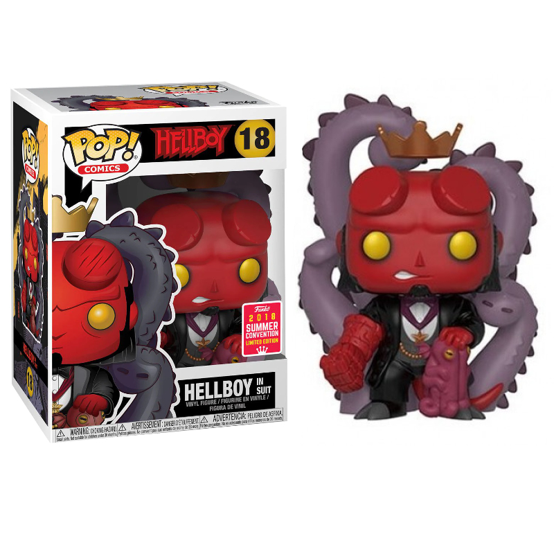 Funko Pop! Comics Hellboy In Suit 18 Exclusivo Original Colecionavel ...