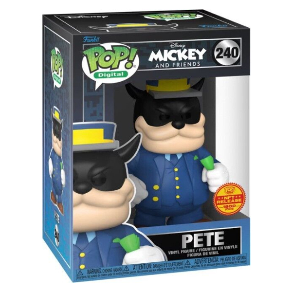 Funko Pop! Digital NFT Disney Mickey And Friends Pete 240 Exclusivo ...