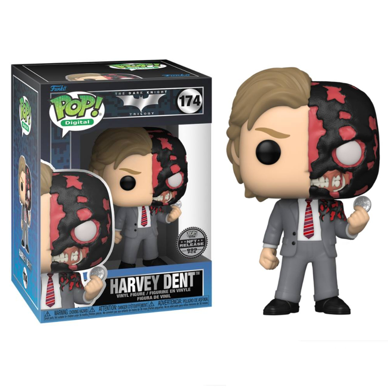 Funko Pop! Digital NFT Batman Harvey Dent 174 Exclusivo Original - Moça ...
