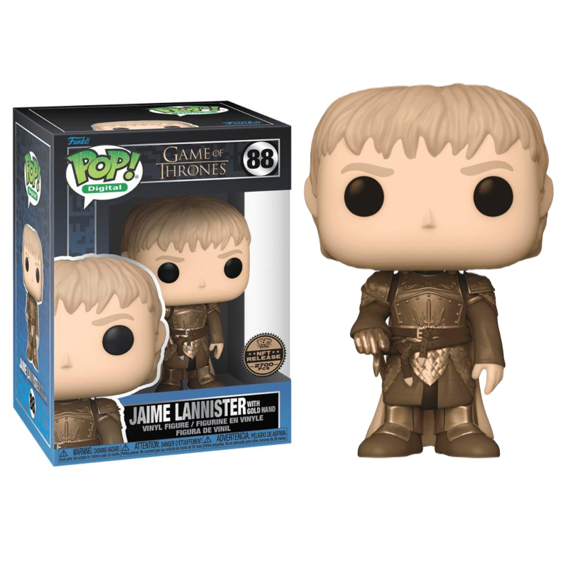 Funko Pop Digital NFT Game Of Thrones Jaime Lannister 88 Exclusivo Moca do Pop Funko Pop e aqui