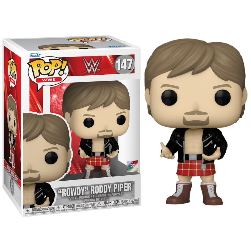 Funko Pop! WWE “Rowdy” Roddy Piper 147 Exclusivo Original - Moça do Pop ...