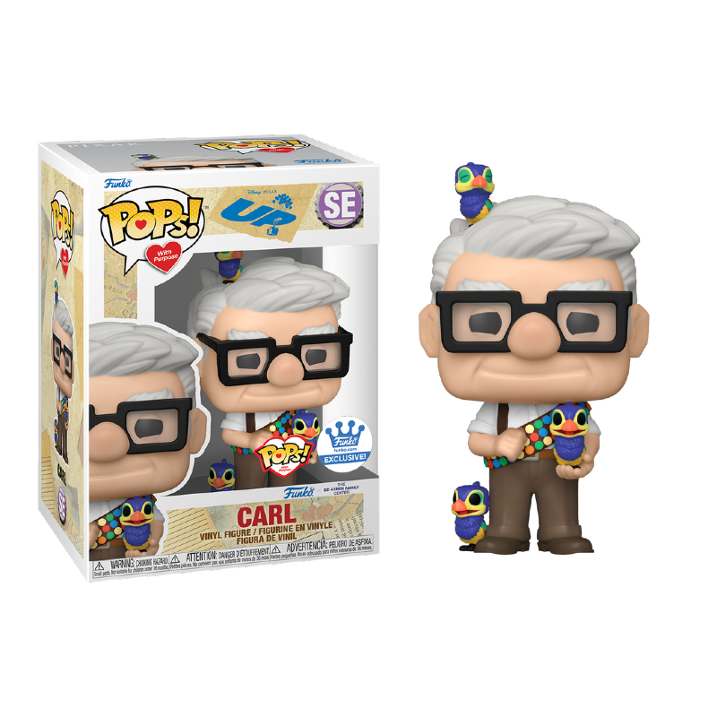 Funko Pop! Animation Disney Up Altas Aventuras Carl SE Exclusivo - Moça ...