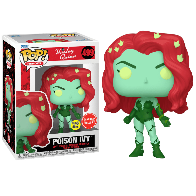 Funko Pop! Heroes DC Comics Harley Quinn Poison Ivy 499 Exclusivo Glow ...