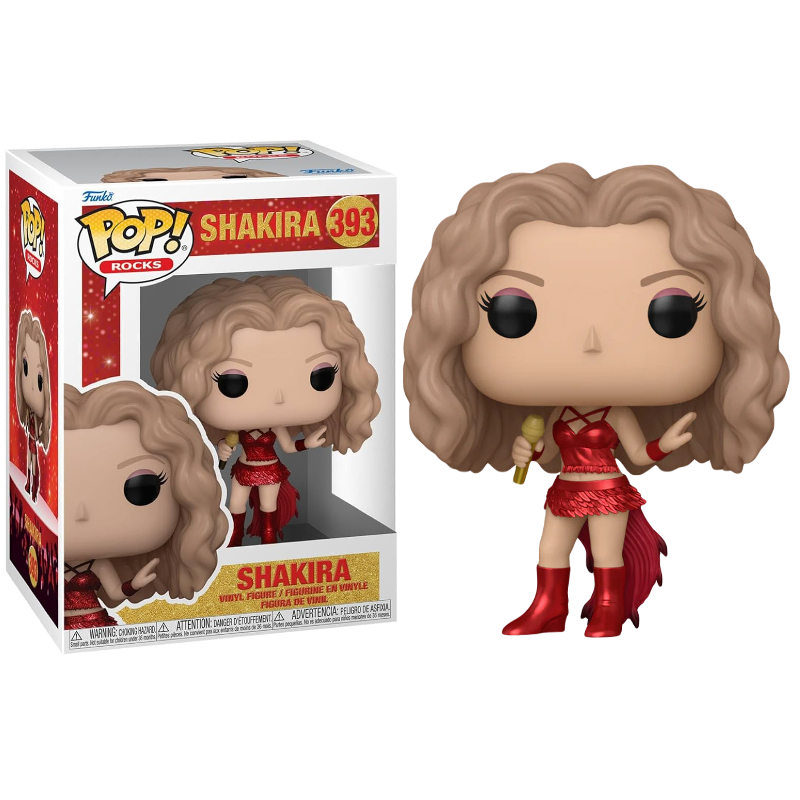 Funko Pop! Rocks Shakira 393 Original Colecionavel - Moça do Pop ...