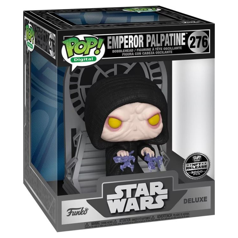 Funko Pop! Digital NFT Star Wars Emperor Palpatine 276 Exclusivo - Moça ...