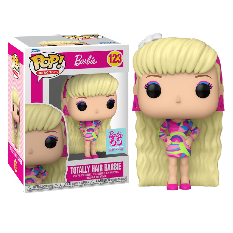 Funko Pop! Retro Toys Barbie Totally Hair Barbie 123 Exclusivo - Moça ...