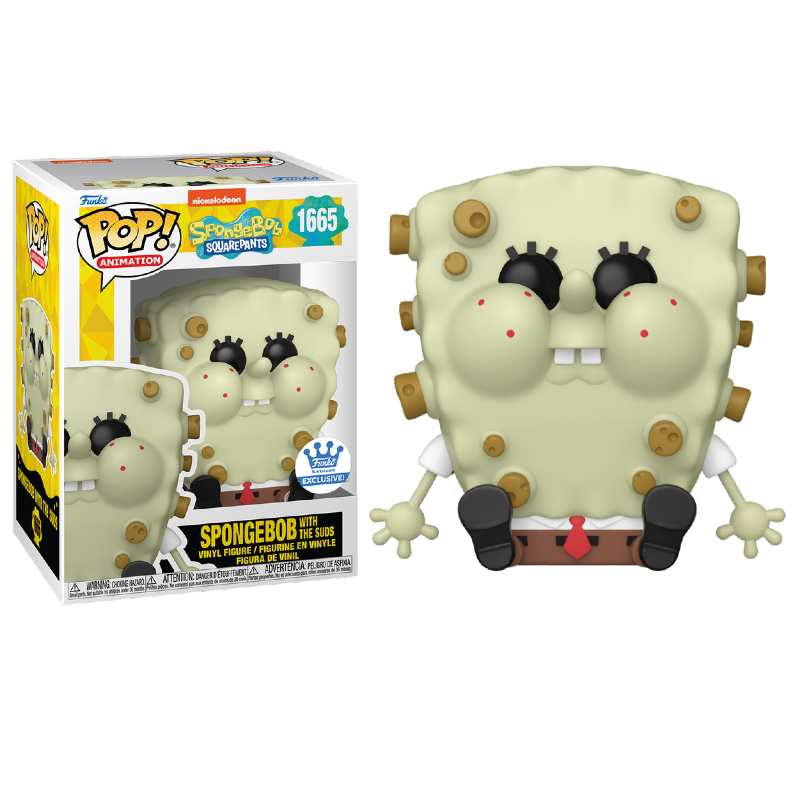 Funko Pop! Bob Esponja SpongeBob with the Suds 1665 Exclusivo - Moça do ...