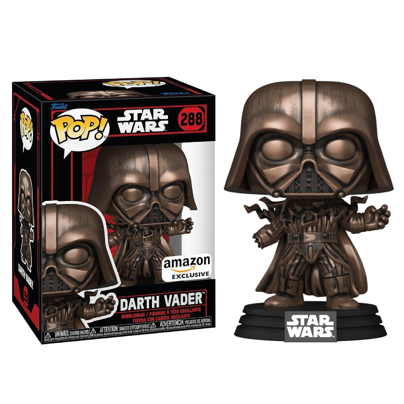 Funko Pop! Television Star Wars Darth Vader 288 Exclusivo Bronze - Moça ...