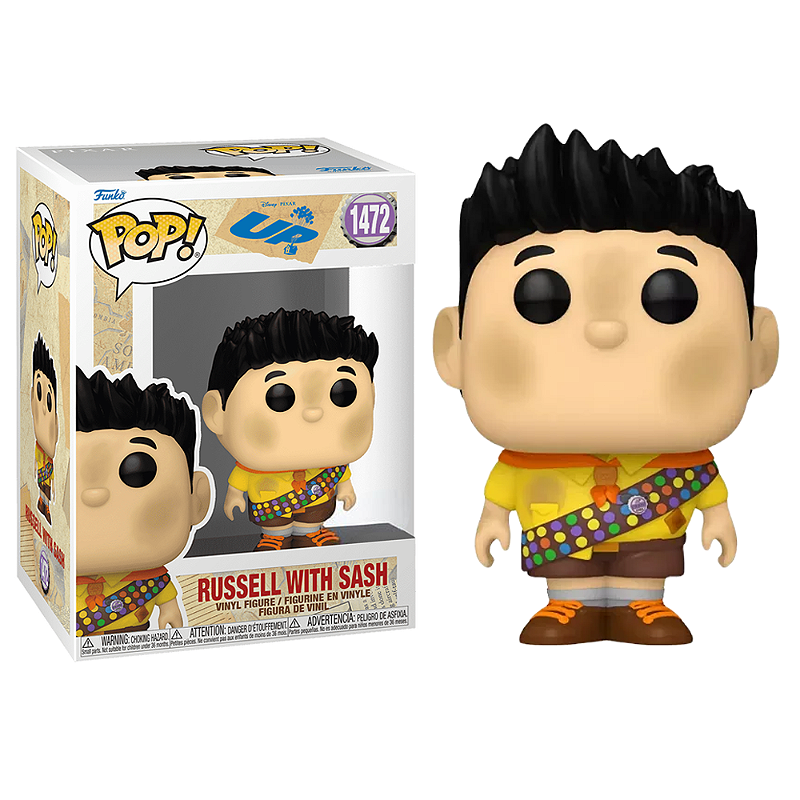 Funko Pop! Disney UP Altas Aventuras Russell with Sash 1472 Exclusivo ...