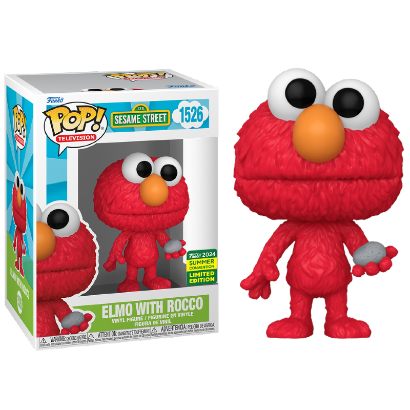Funko Pop! Television Sesame Street Elmo with Rocco 1526 Exclusivo ...