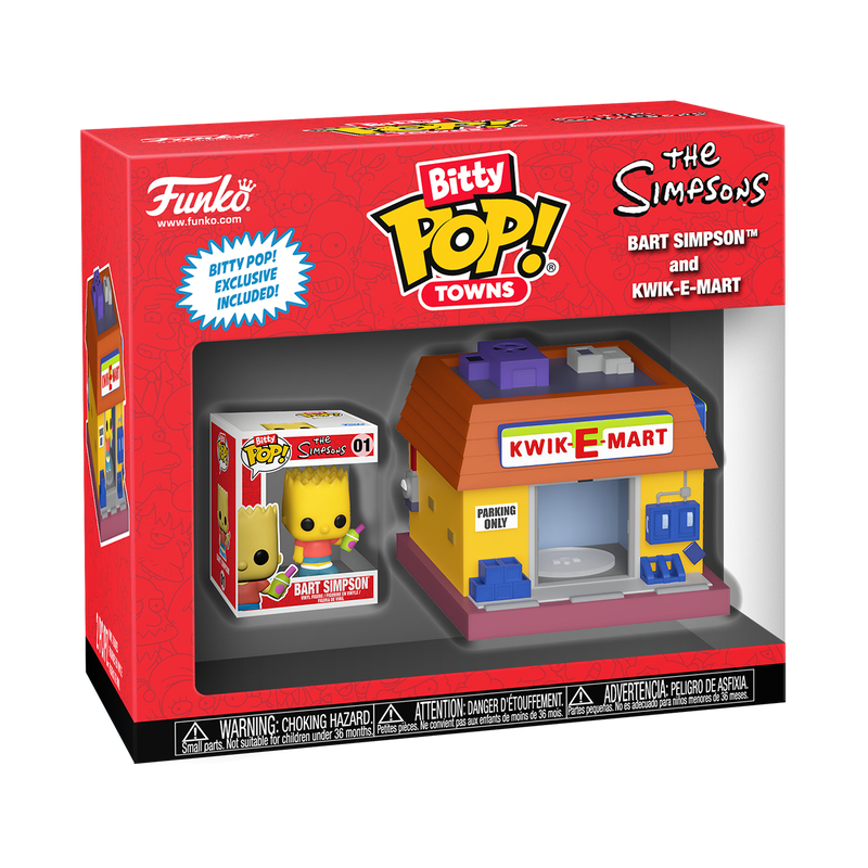 Funko Bitty Pop! Towns The Simpsons Bart Simpson Kwik-E-Mart - Moça do ...