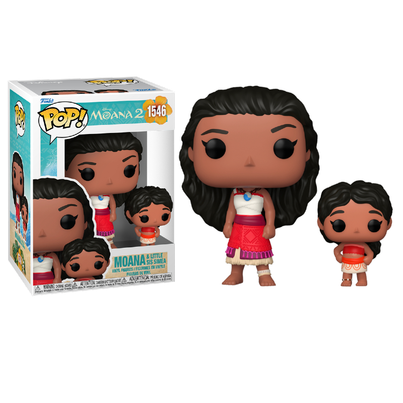 Funko Pop! Disney Moana 2 Moana & Little Sis Simea 1546 Original - Moça ...