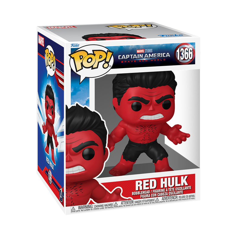 Funko Pop! Marvel Captain America Red Hulk 1366 6 Polegadas - Moça do ...