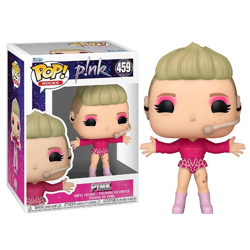 Funko Pop! Rocks Trustfall Tour P!nk / Pink 459 Original Colecionavel ...