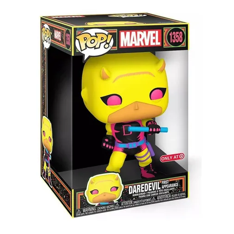 Funko Pop! Marvel Demolidor Daredevil 1358 Exclusivo Blacklight 10 Pol ...