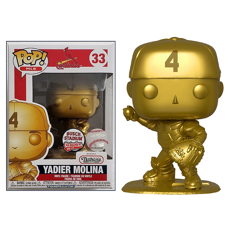 Funko Pop! Baseball MLB Yadier Molina 33 Exclusivo Gold - Moça do Pop ...