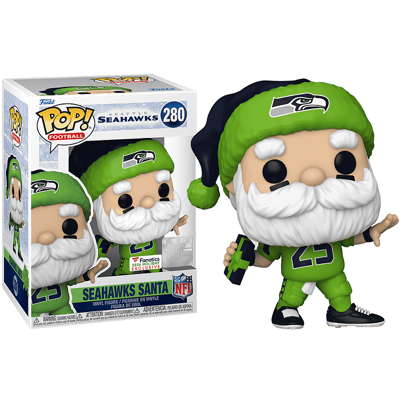 Funko Pop! Football NFL Seahawks Santa 280 Exclusivo - Moça do Pop ...