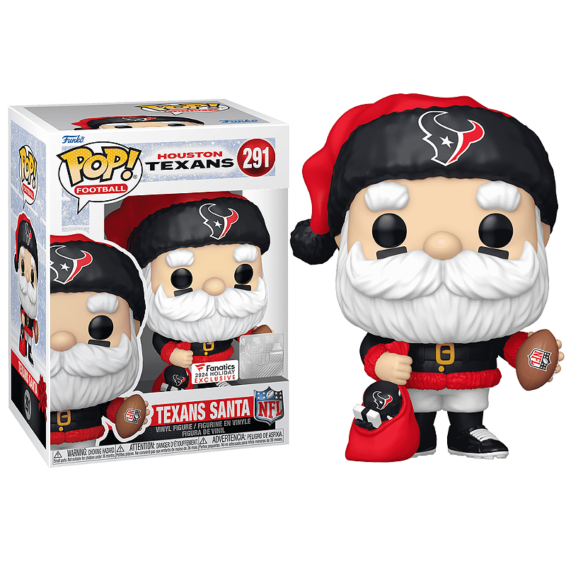 Funko Pop! Football NFL Texans Santa 291 Exclusivo - Moça do Pop ...