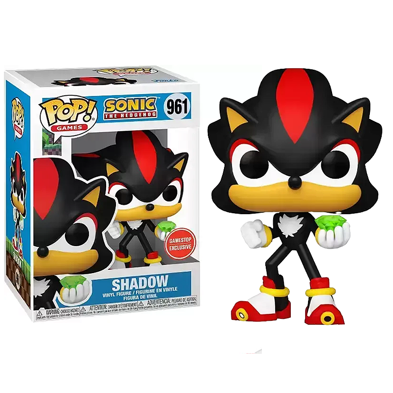 Funko Pop! Games Sonic the Hedgehog Shadow 961 Exclusivo - Moça do Pop ...