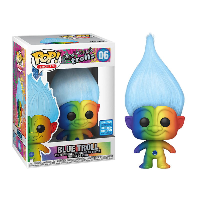 Funko Pop! Trolls Blue Troll 06 Exclusivo Original Colecionavel - Moça ...