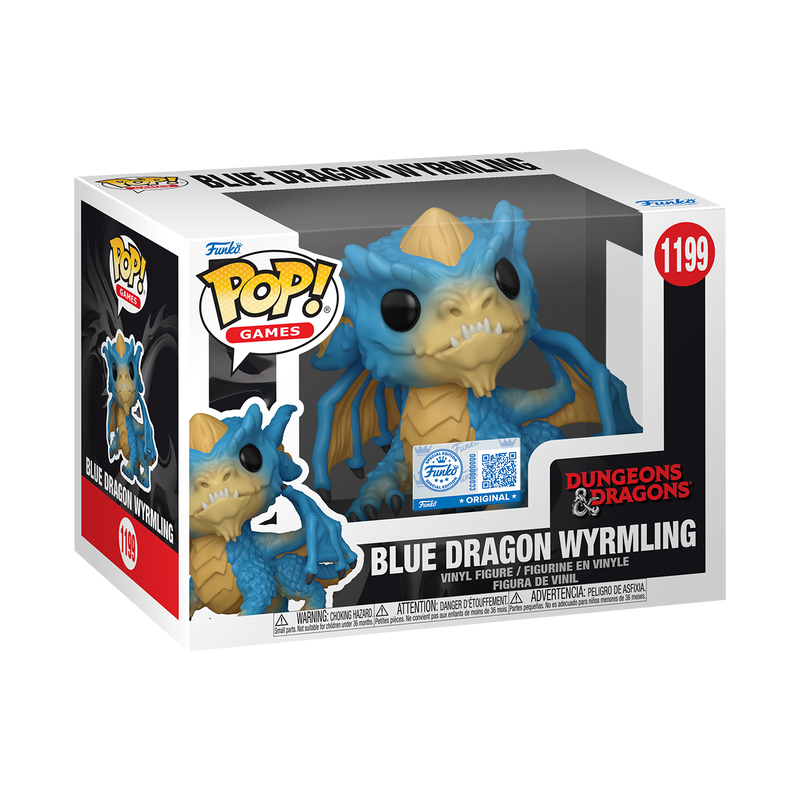 Funko Pop! Games Dungeons & Dragons Blue Dragon Wyrmling 1199 - Moça do ...